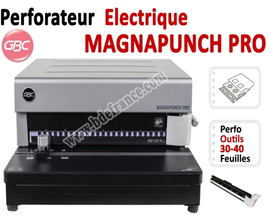 La Magnapunch Pro est un perforateur GBC à outils interchangeables